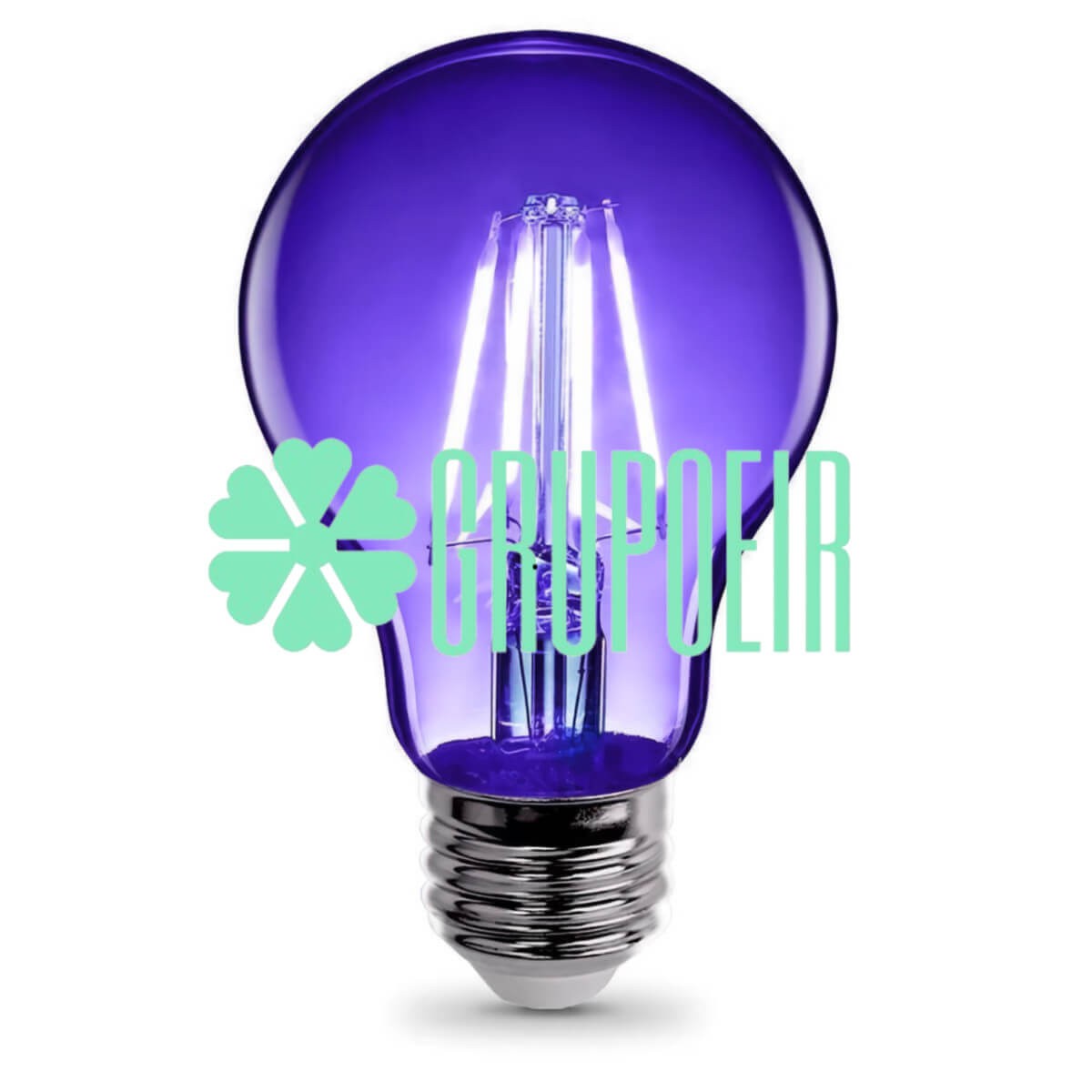 Foco Led Azul 4W A19 E27 E26 Navidad Evento Hotel Restaurante Terraza