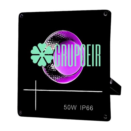 Reflector 50W Led Cob Rosa Exterior Fachadas Jardines Arboles Arbustos