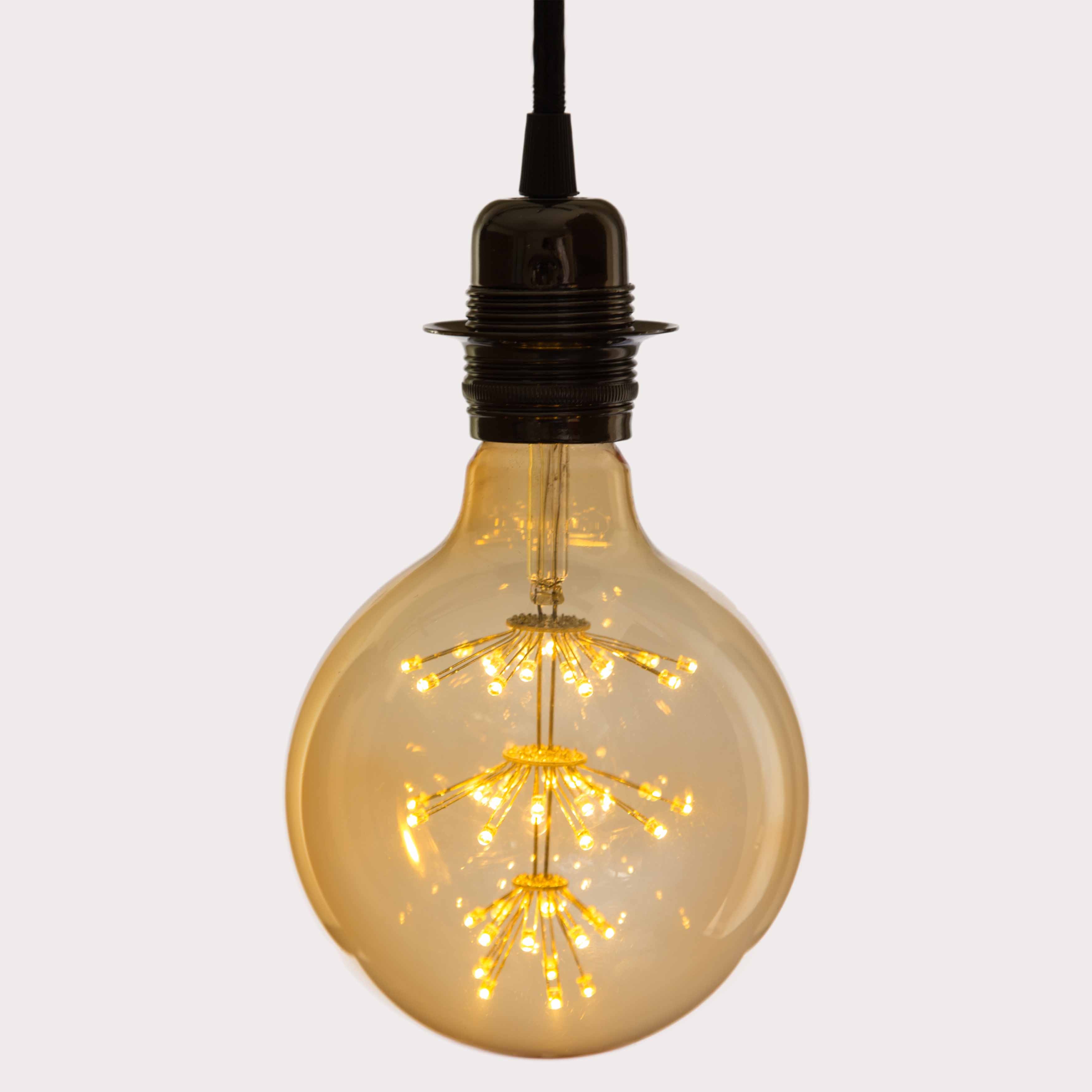 Foco LED Edison Vintage Luces Decorativas Luz Cálida Maxiglobo Fairy 4W