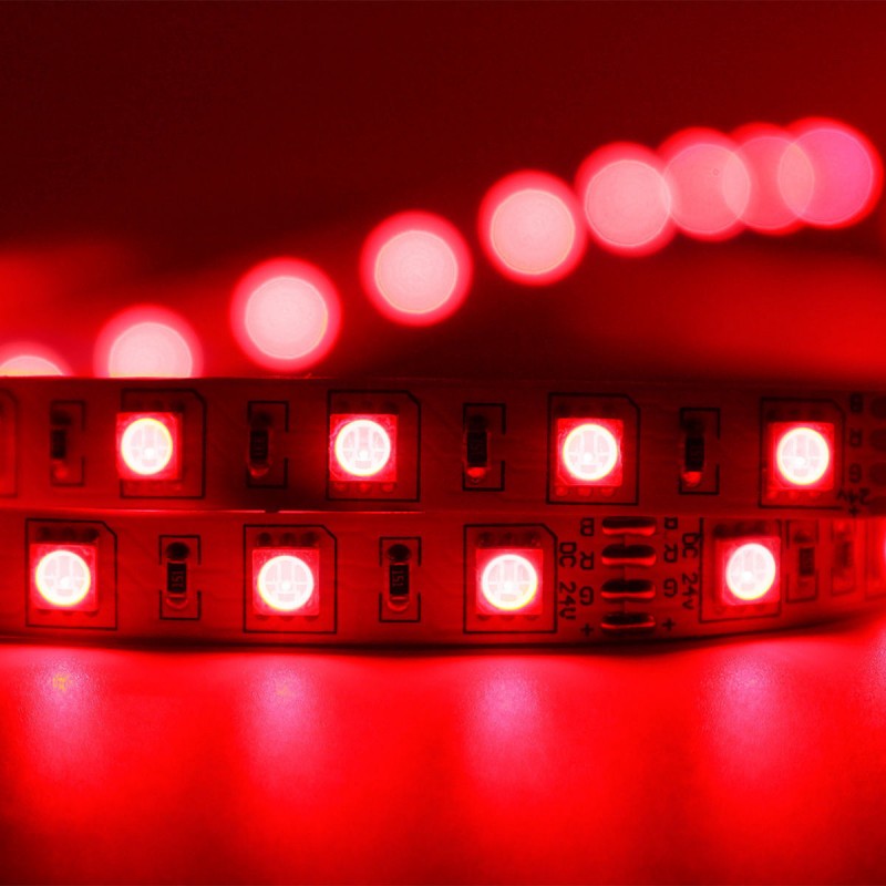 Tira LED Rojo 5 Mts - Grupo Electro Industrial Renovable
