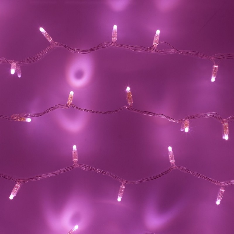 Series 300 Luces Led 15 Mts Magica Decoracion Rosa