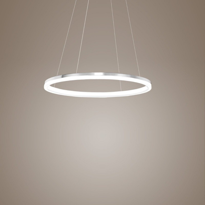 Lampara Colgante Led Orbita Circular Grande Blanco Calido