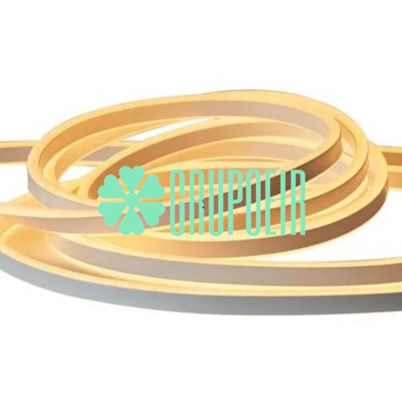 Manguera Neon Led 10 Metros Calido Doble Luz Vista Decorativa Flexible